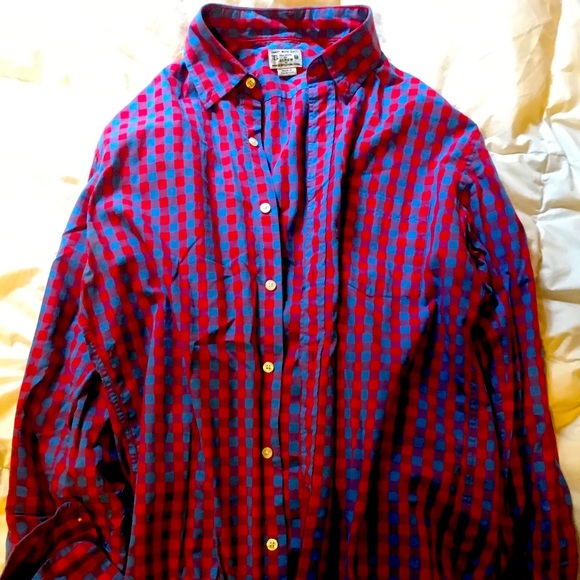 J. Crew | Shirts | Jcrew Red And Blue Plaid Shirt | Poshmark